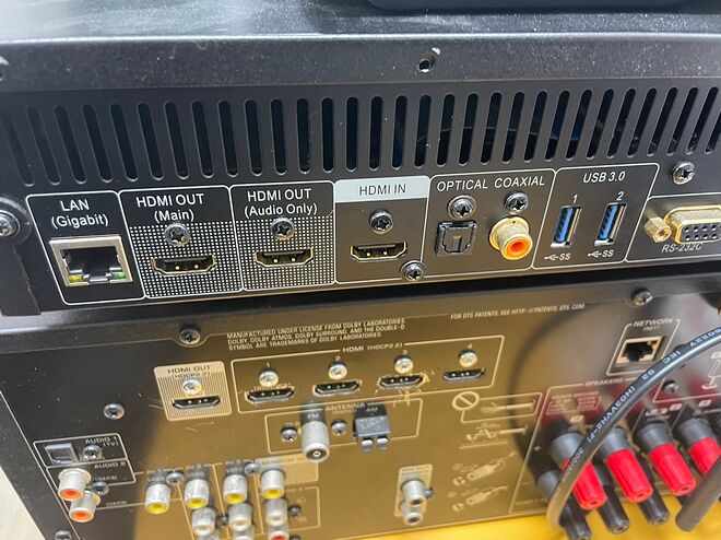 리시버로 hdmi-광단자 출력이 가능할까요? - DVDPrime