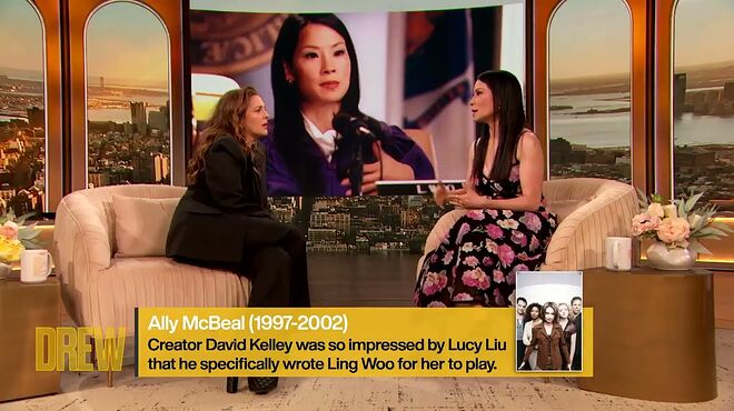 샤잠2 홍보로 드류 베리모어 쇼에 출연한 루시 리우(3/21) - DVDPrime