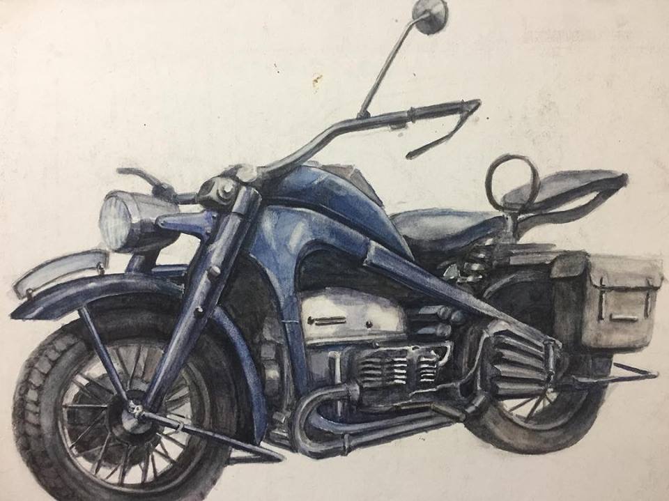 바이크 그림(15년전 그림...) - DVDPrime