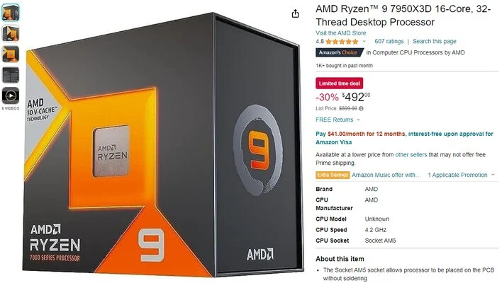 AMD 라이젠 9 7950X3D는 젠 5보다 가격이 계속 떨어지고 있습니다 - DVDPrime