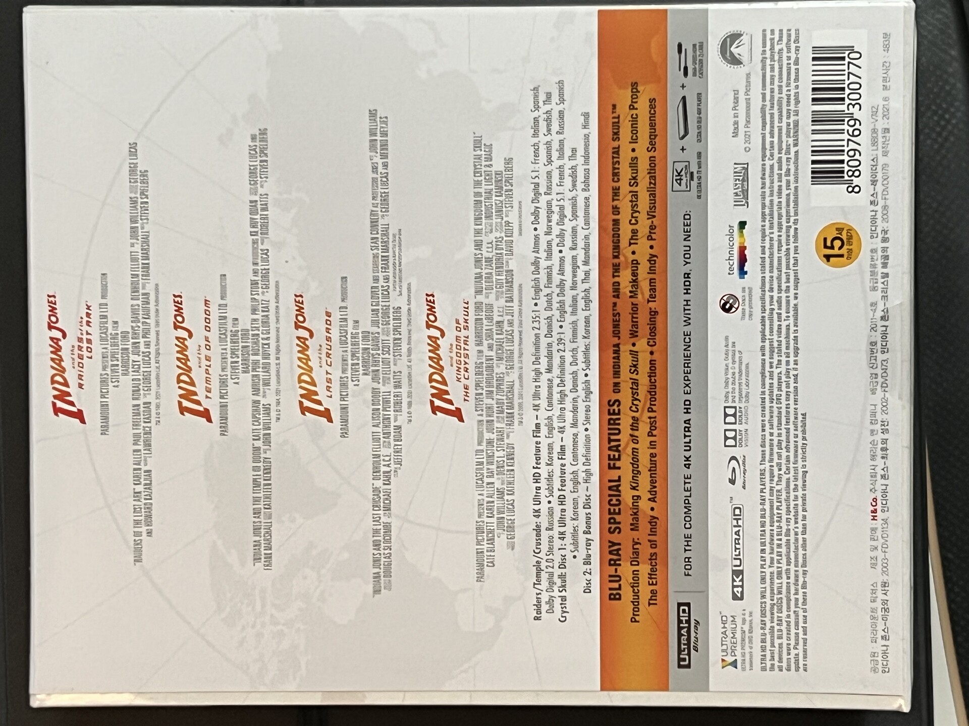 미개봉 4k 박스 (인디아나존스 / 007 다니엘 크레이그 ) - DPrime