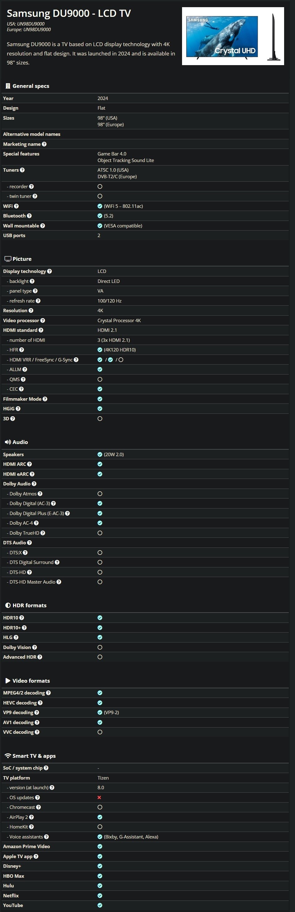 삼성, TCL과 경쟁하기 위해 98 인치 TV 라인업을 늘리다 - DVDPrime