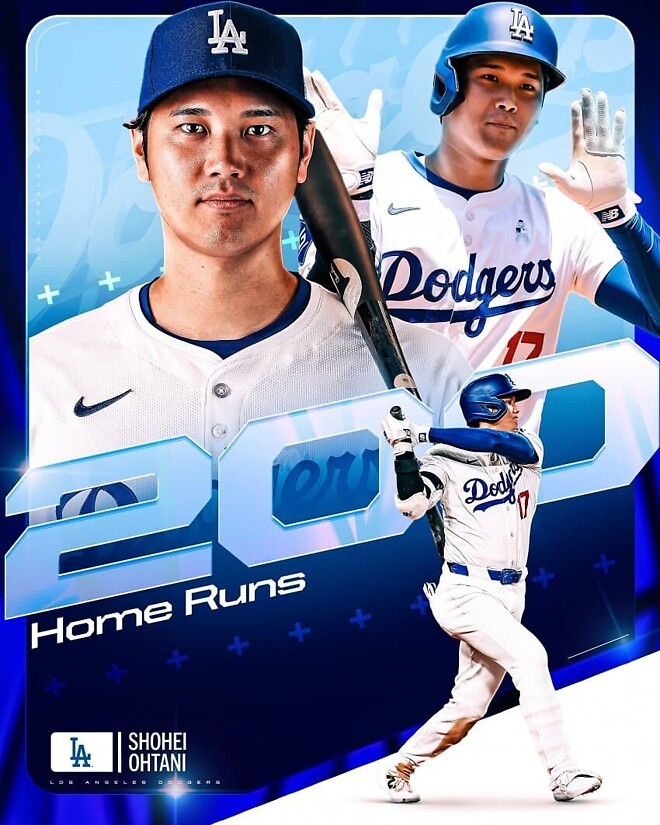 오타니 쇼헤이 MLB 커리어 200호 홈런 - DVDPrime