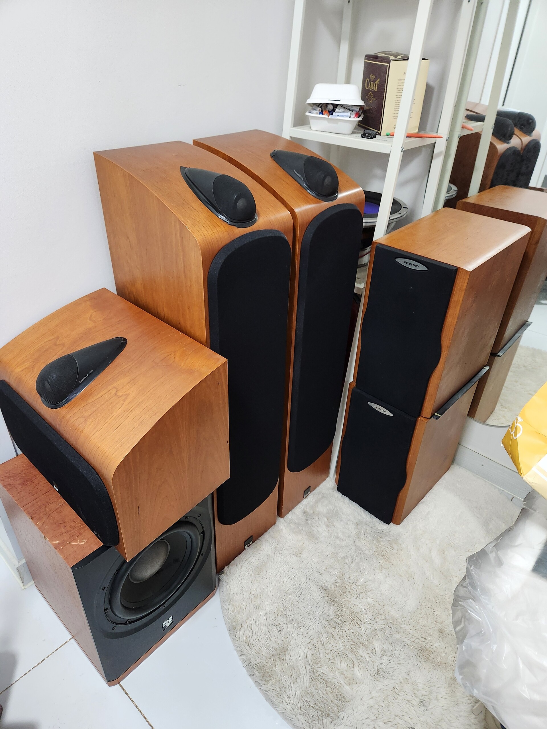 5.1채널 스피커 셋트 판매 B&W703, HTM7, 셀레스천A1 내용필 - DVDPrime