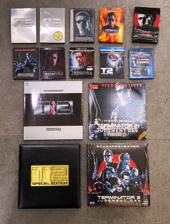 [ 터미네이터 2 ] LD, DVD, BD, 4K등 총출동샷 - DVDPrime