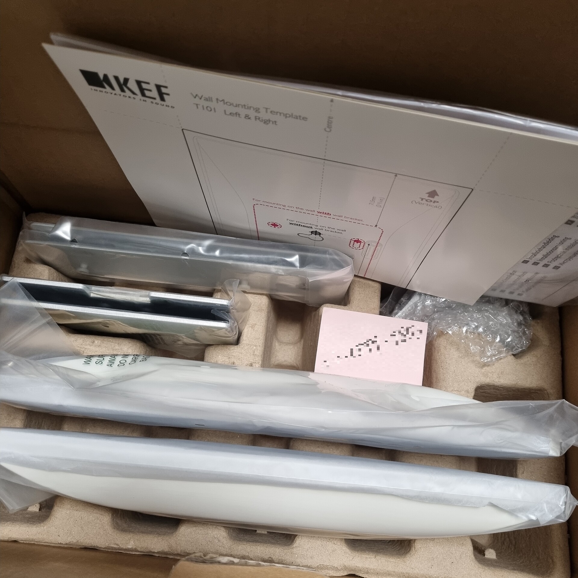 [판매완료] KEF T101 슬림형 패시브 스피커 1조 - DPrime