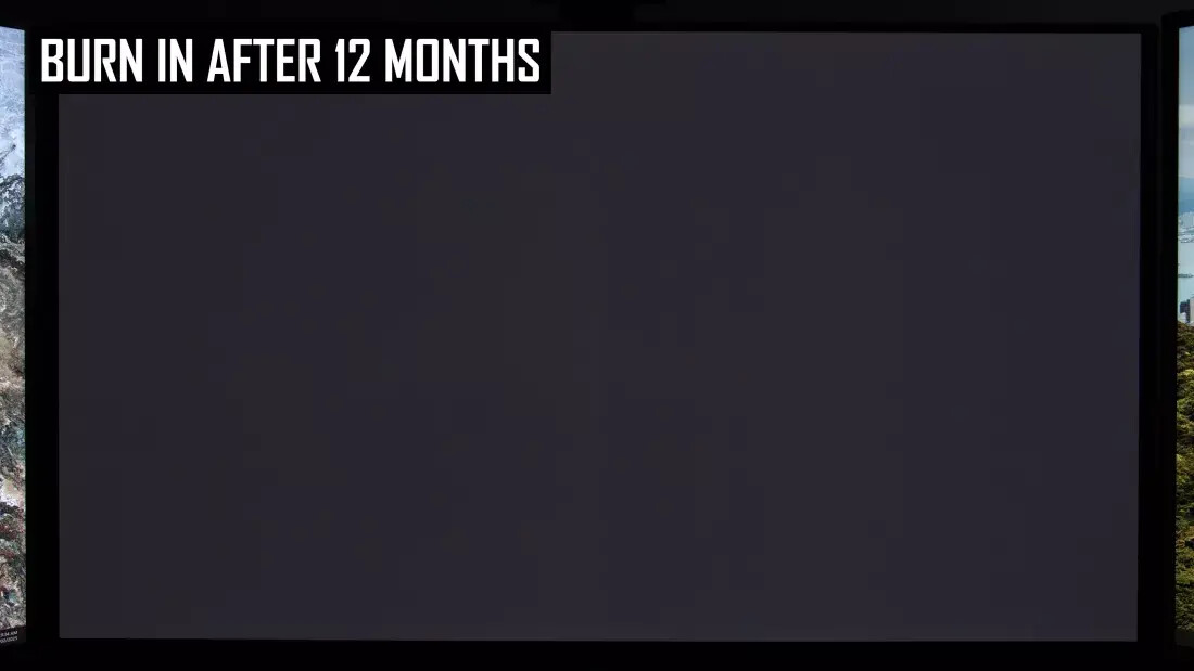 QD-OLED 번인 테스트: 1년 후 - DPrime