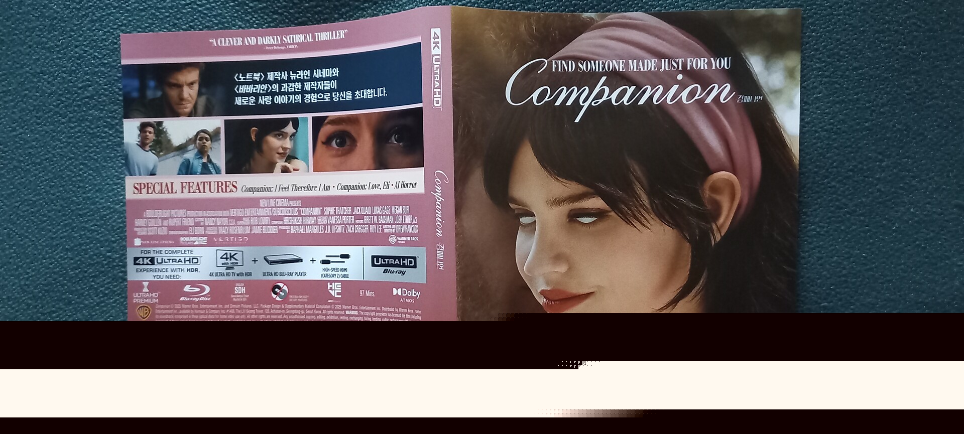 컴패니언 4K UHD + 블루레이 언박싱 - DVDPrime