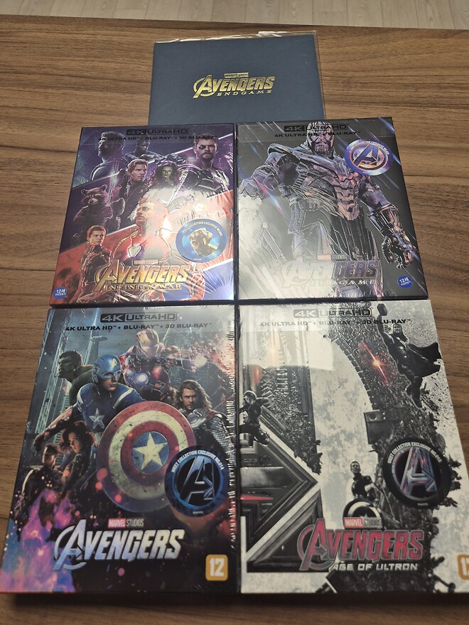 [거래중]미개봉 위트 어벤져스 1~4 전체 A1 type 일괄판매 - DVDPrime