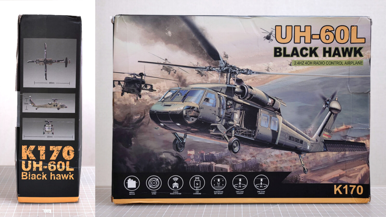 XK K170 UH-60L BLACK HAWK 무선조종 블랙호크 헬리콥터 - DVDPrime