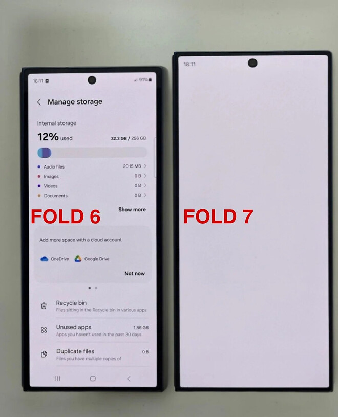 갤럭시 Z 폴드 7 첫 실물 유출, 삼성의 더 얇아진 폴더블폰 - DVDPrime