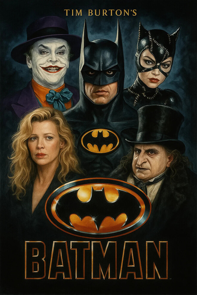 [AI 그림] GPT야 팀버튼 배트맨 포스터 그려줘 - DVDPrime