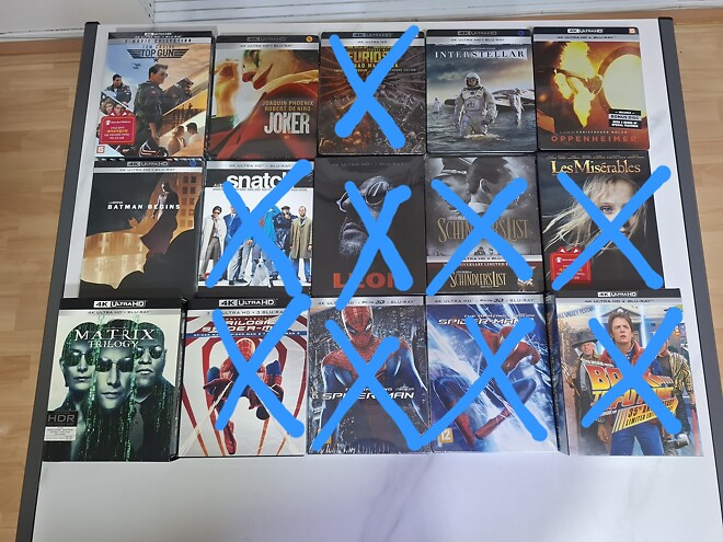 4K 및 3D와 일반 블루레이 몇장 판매합니다. - DVDPrime