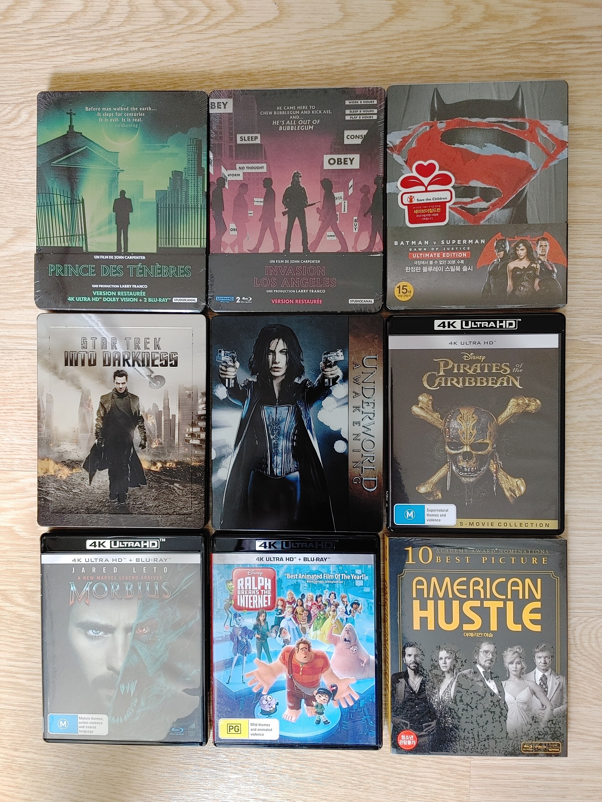 4k 블루레이 몇장 판매합니다. - DVDPrime