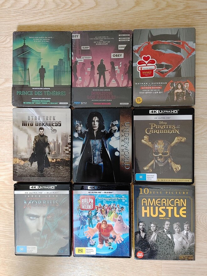 4k 블루레이 몇장 판매합니다. - DVDPrime
