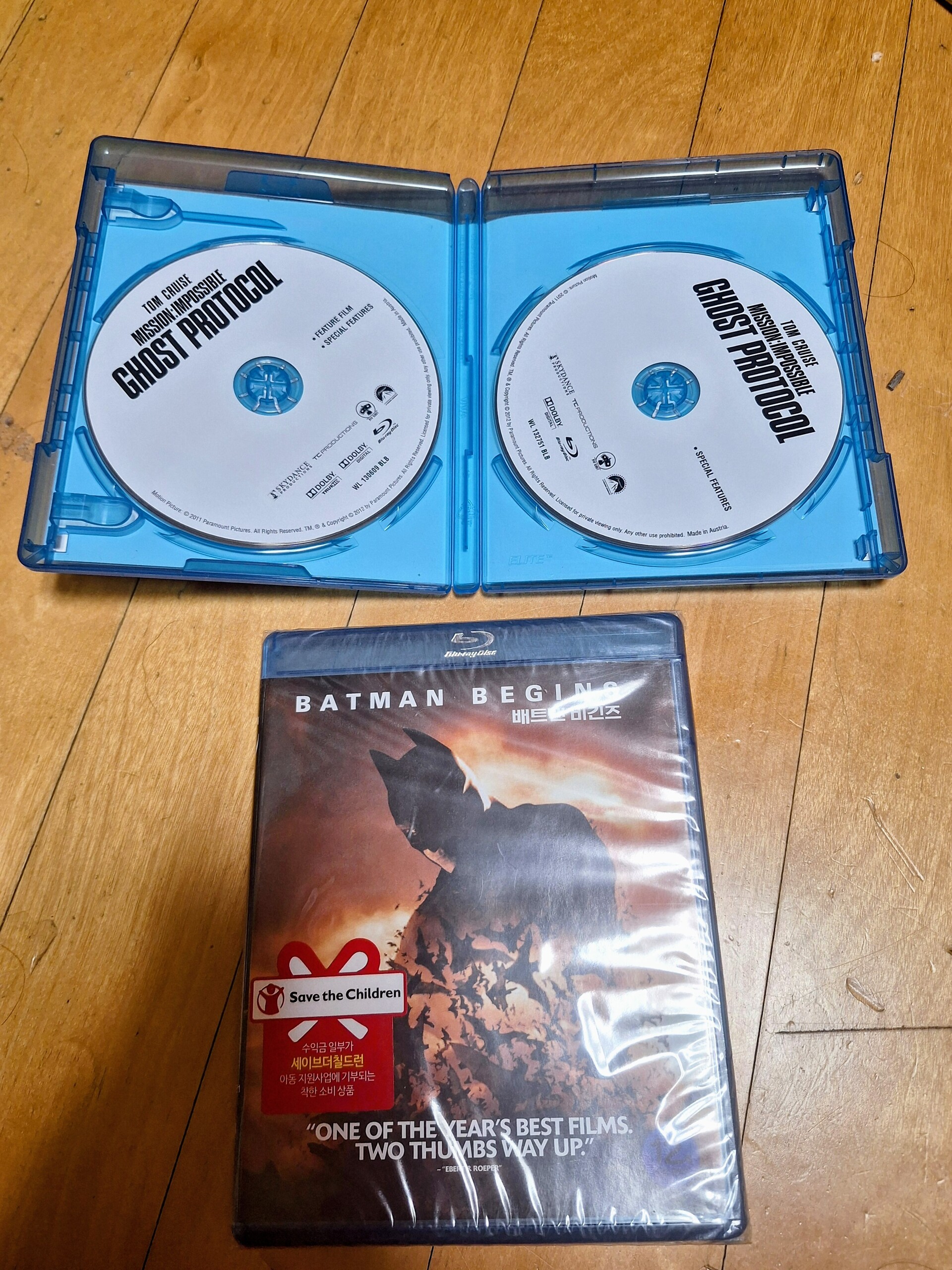 [판매완료]미션임파서블 고스트 프로토콜 정발 블루레이/배트맨 비긴즈 정발 블루레이 새제품 9900원에 싸게 팝니다. - DVDPrime