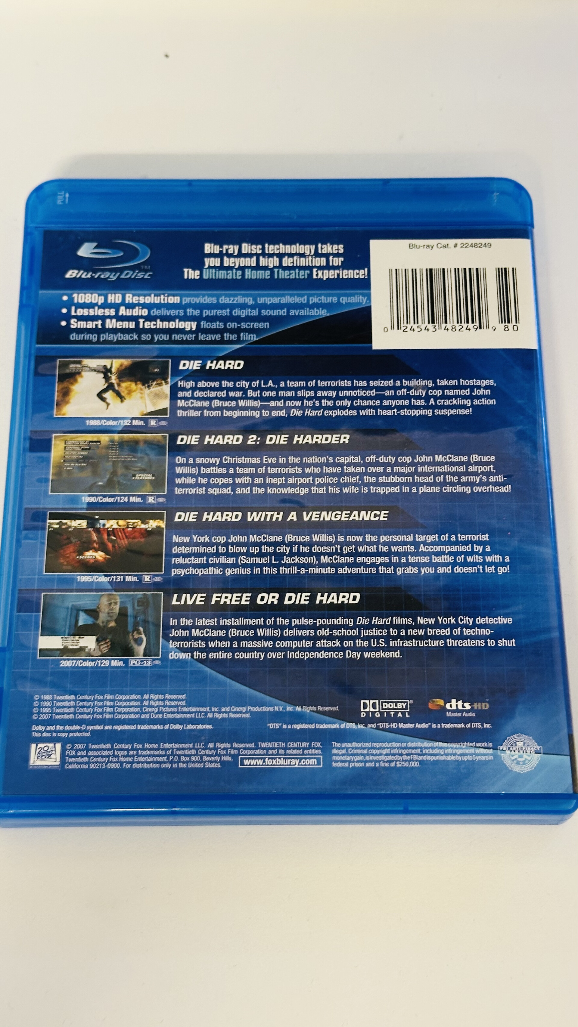 다이하드 콜렉션(4disc) - DVDPrime