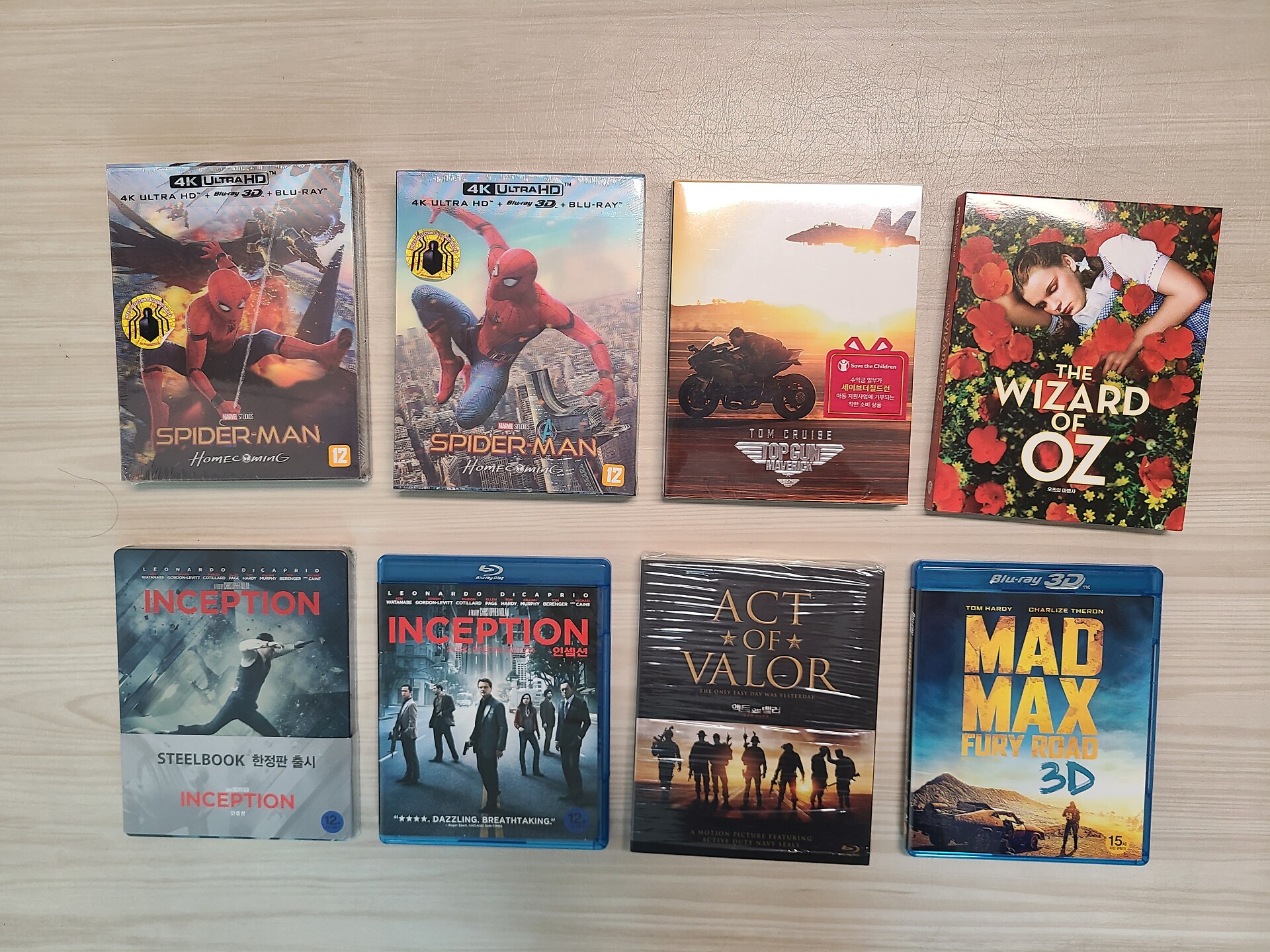 4k 및 2d 블루레이 판매 (스파이더맨 홈커밍, 매버릭, 오즈의 마법사 등) - DVDPrime