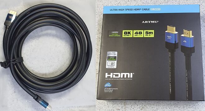신형 제스킷 HDMI 2.1 케이블 'X-TECH' 리뷰: 2.5M가 얇고 유연하다!! - DVDPrime