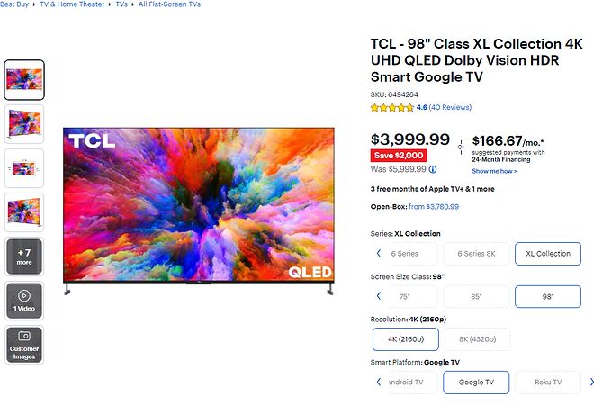 TCL 98인치 - DPrime