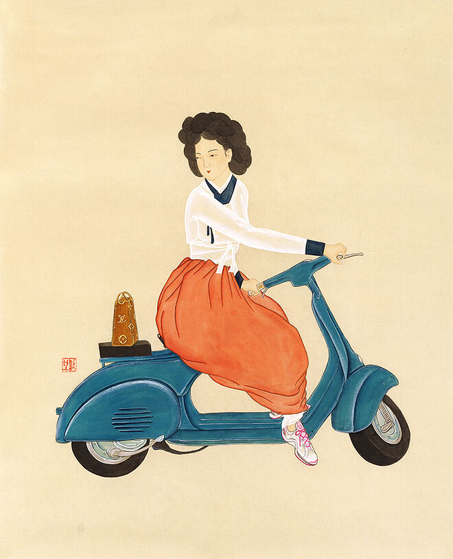 함보경 화가의 트렌디하고 힙한 민화 - DVDPrime