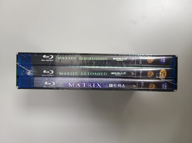 [블루레이] 매트릭스 트릴로지 컴플리트 박스세트 (3disc) (미개봉) 판매 - DPrime