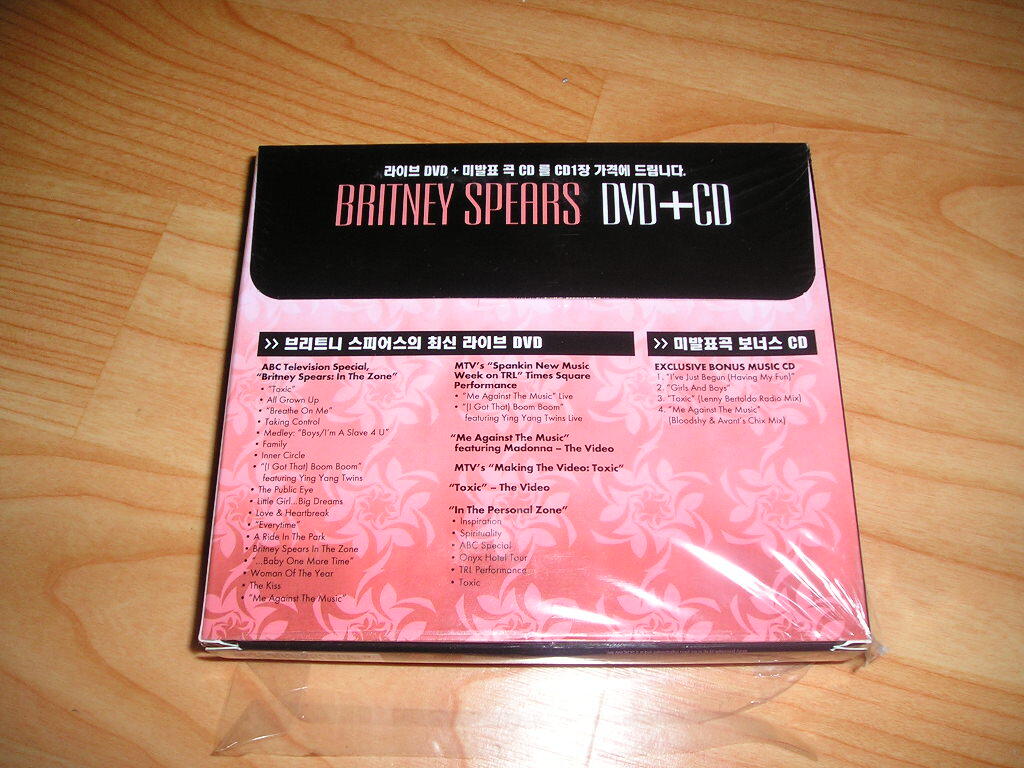 [오픈 케이스] 브리트니 스피어스 라이브dvd+미발표곡 보너스cd - DPrime