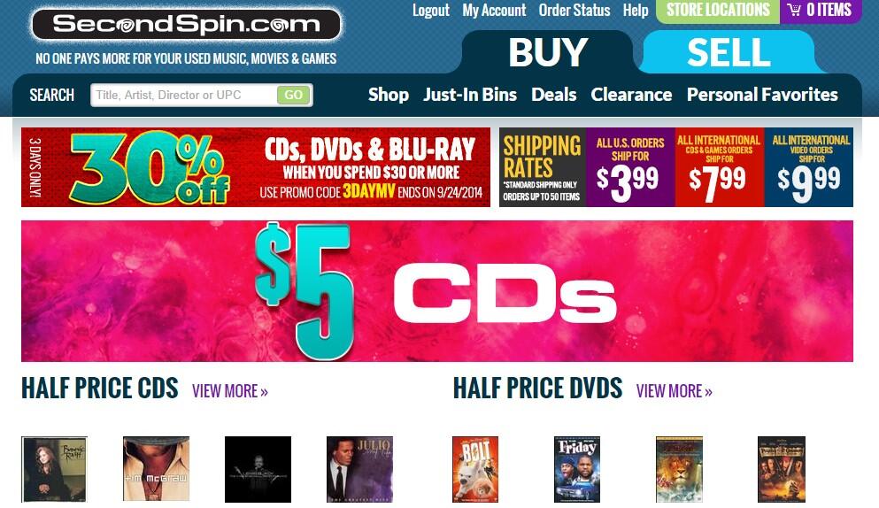 [인증샷] 중고전문몰 세컨드스핀(SecondSpin.com) 이용기 - DVDPrime