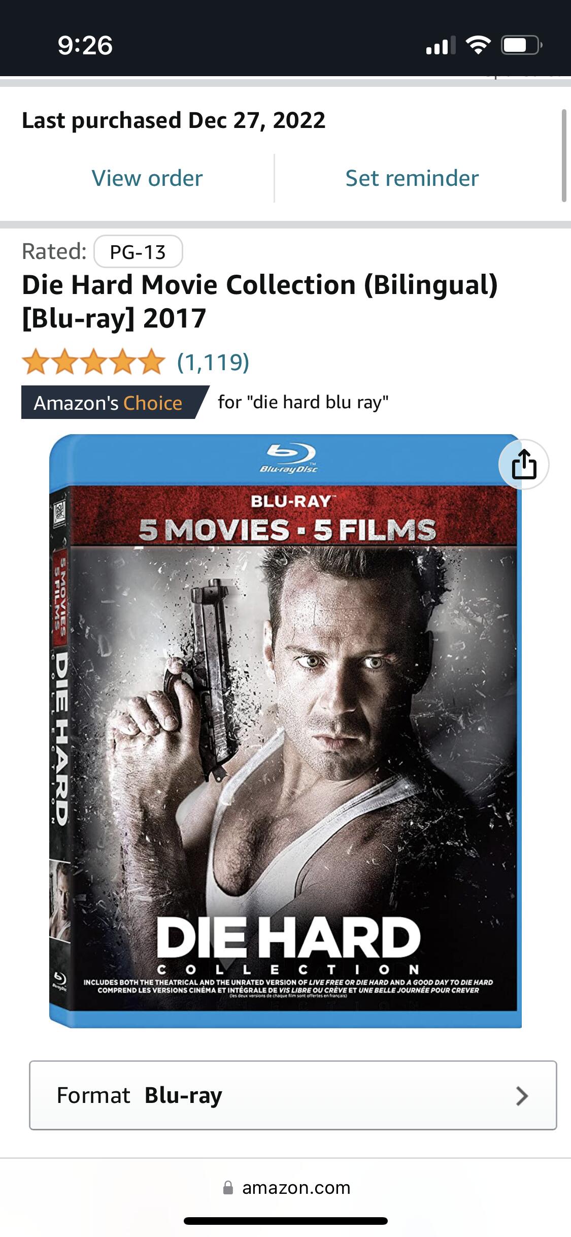 다이하드 5 무비 콜렉션 한글자막 포함정보 - DVDPrime