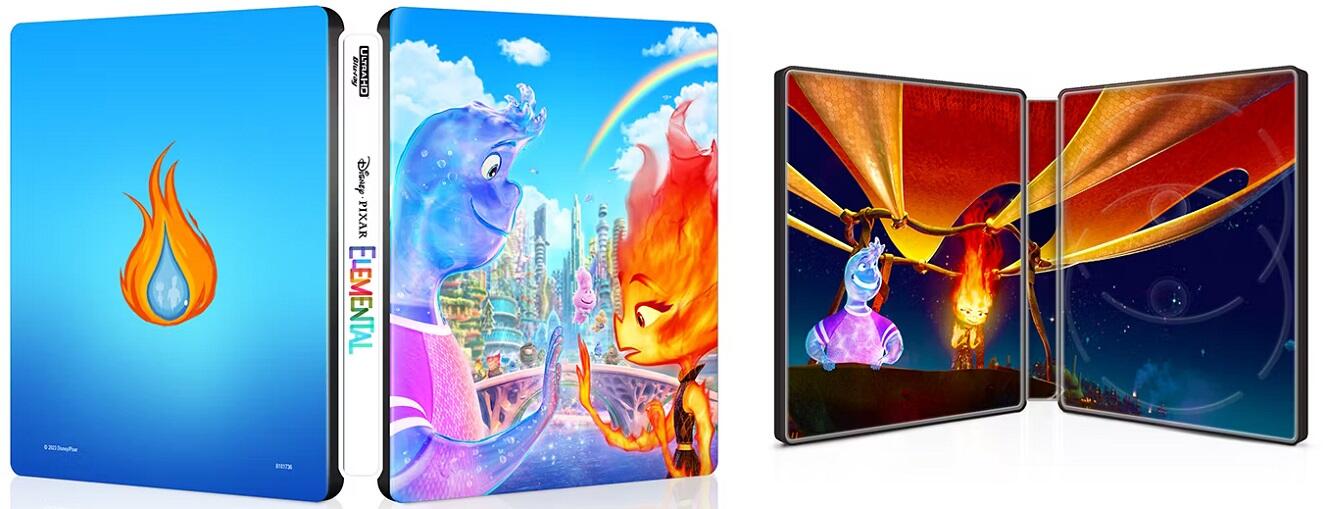 (해외출시예정) 미국 "엘리멘탈" 4K.2D 스틸북 아트웍 - DPrime