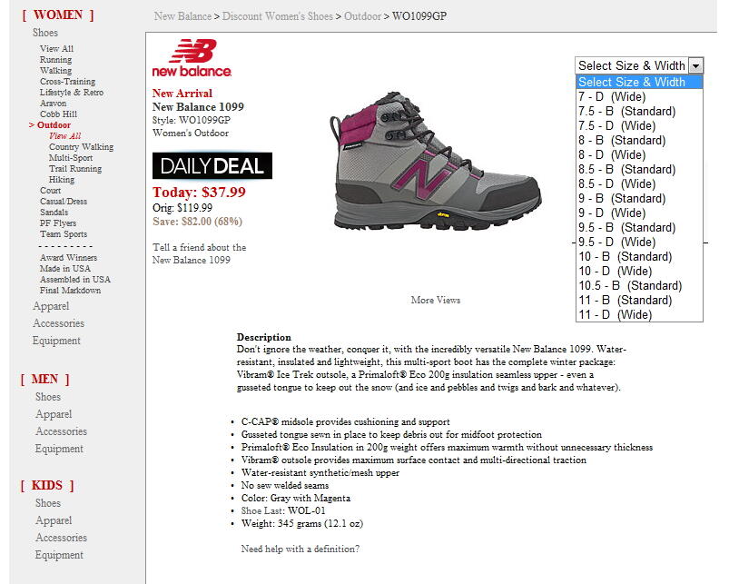 [지름정보] New Balance 1099 $37.99 - DVDPrime