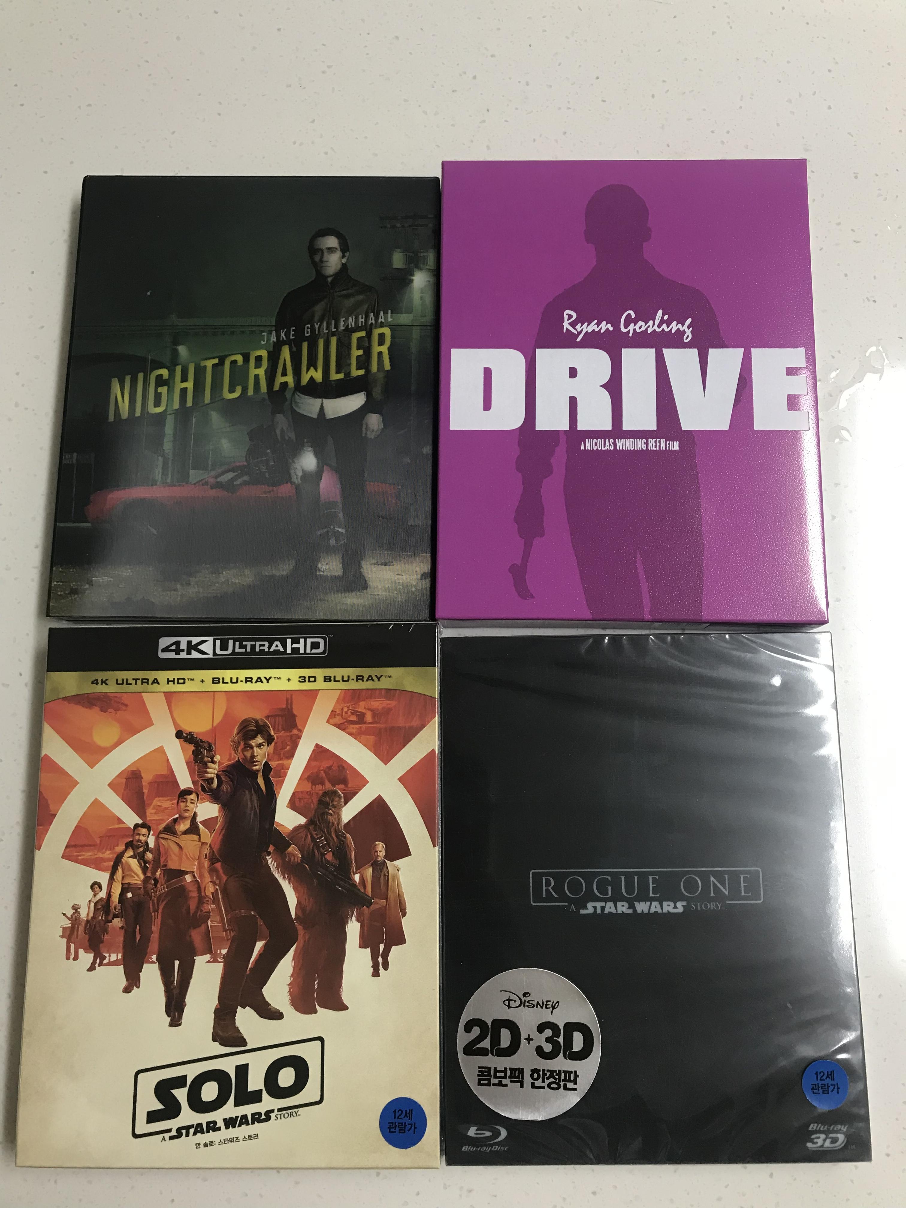 드라이브,로그원,한솔로,나이트 크롤러 판매 - DVDPrime