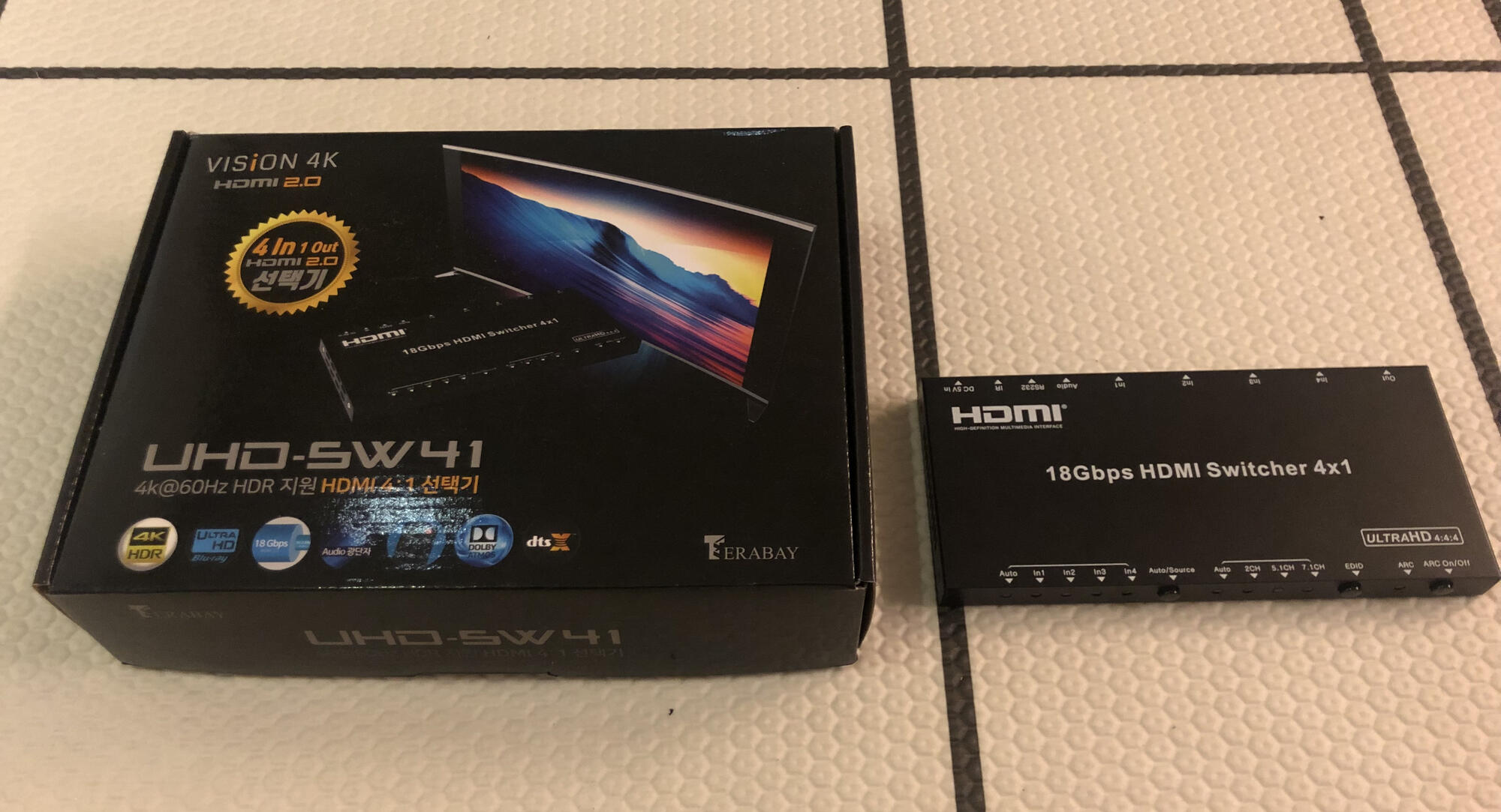 [판매완료] 테라베이 UHD-SW41 HDMI 4:1 셀렉터 판매합니다. - DVDPrime