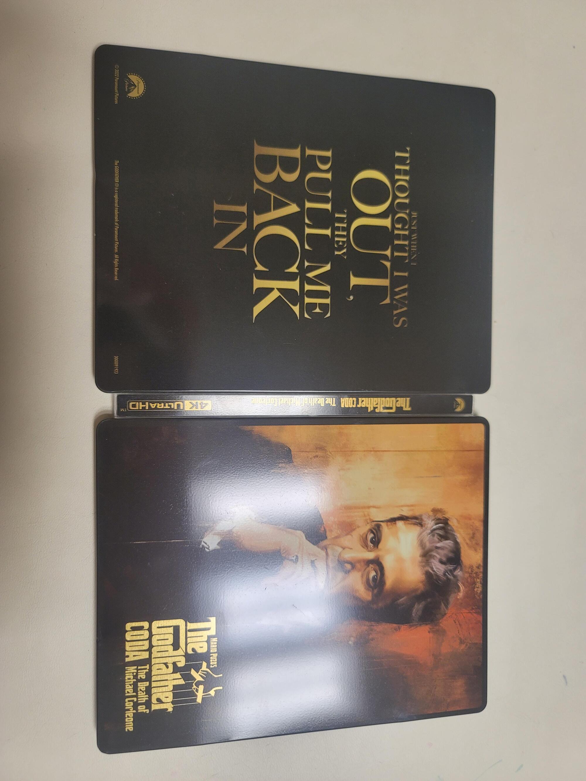 대부3 4k 북미 스틸북 판매합니다 - DPrime