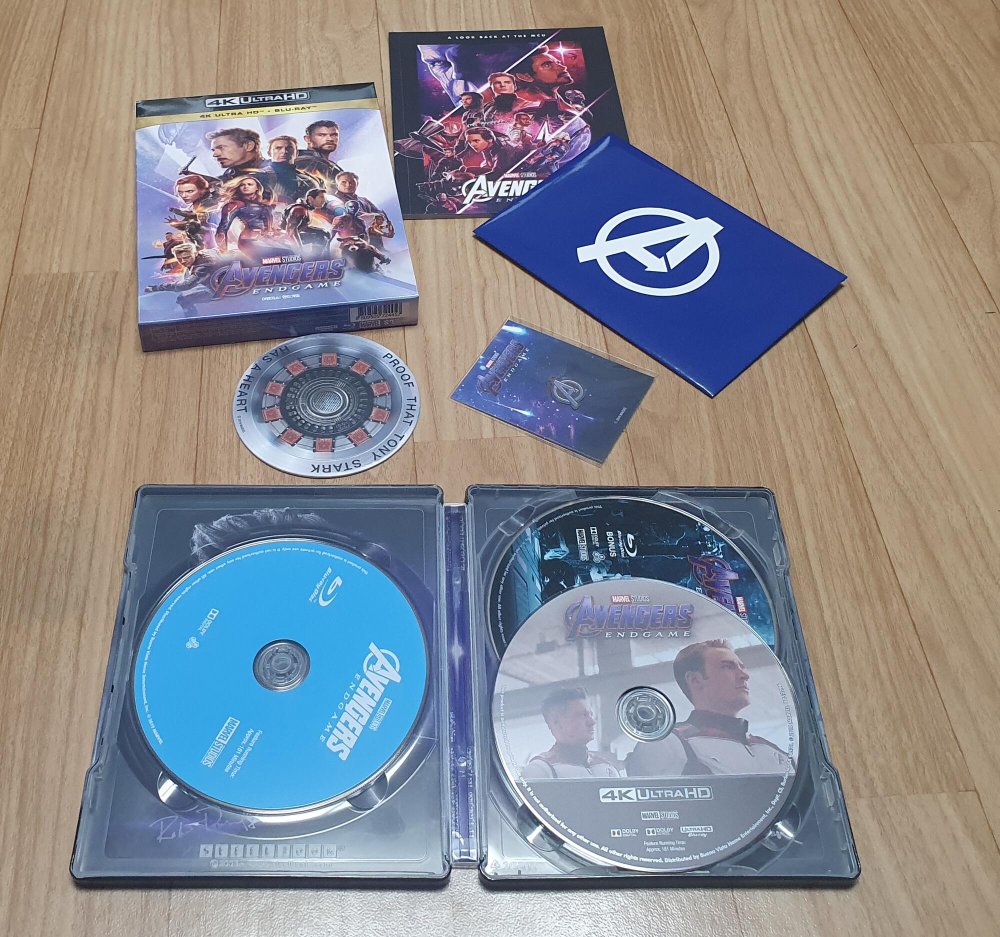 어벤져스 엔드게임 스틸북 4K+2D 3.5만원 (기타 1~4편) - DPrime