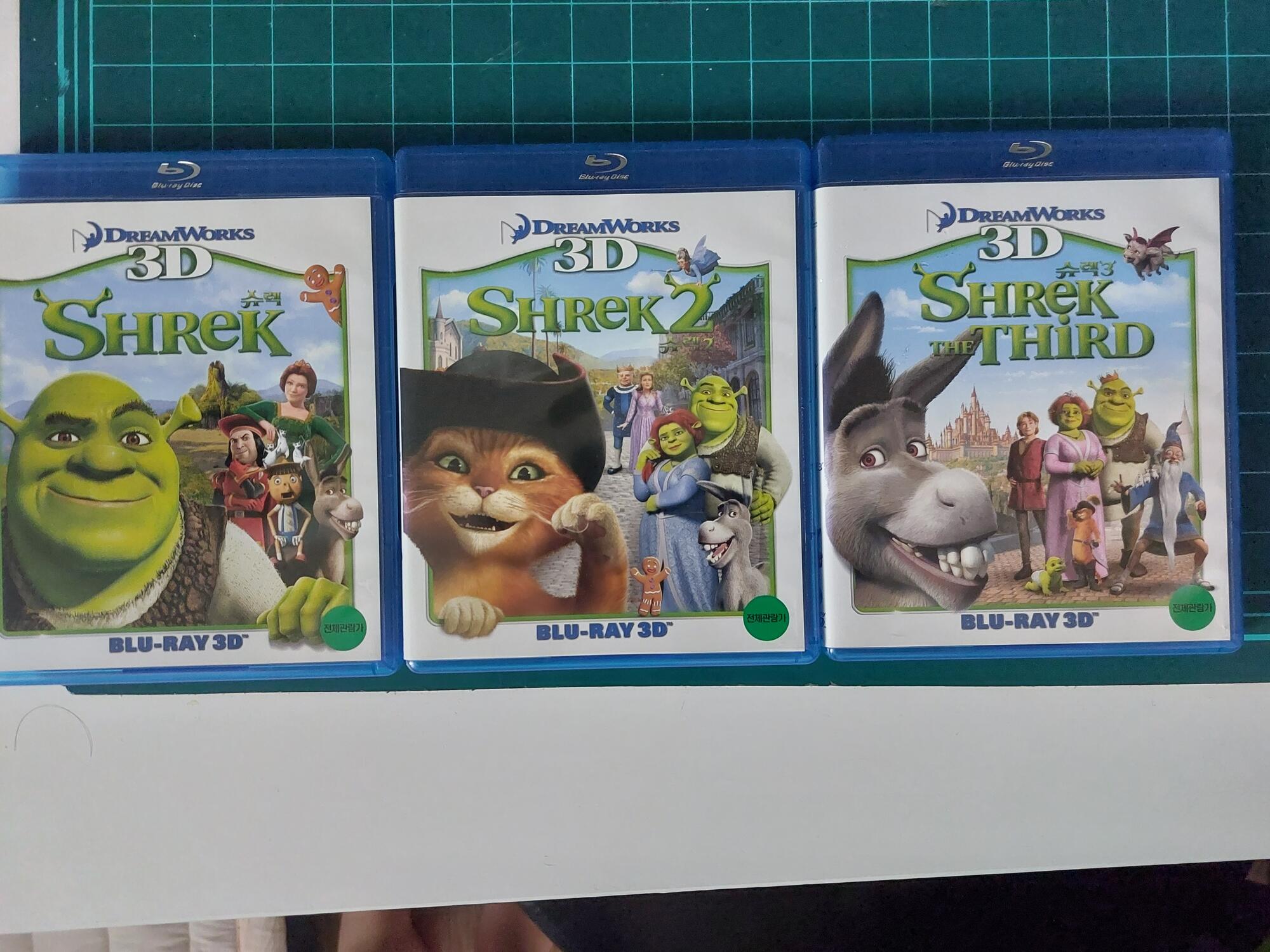 (판매완료)슈렉1,2,3편 3d싸게팝니다 - DPrime