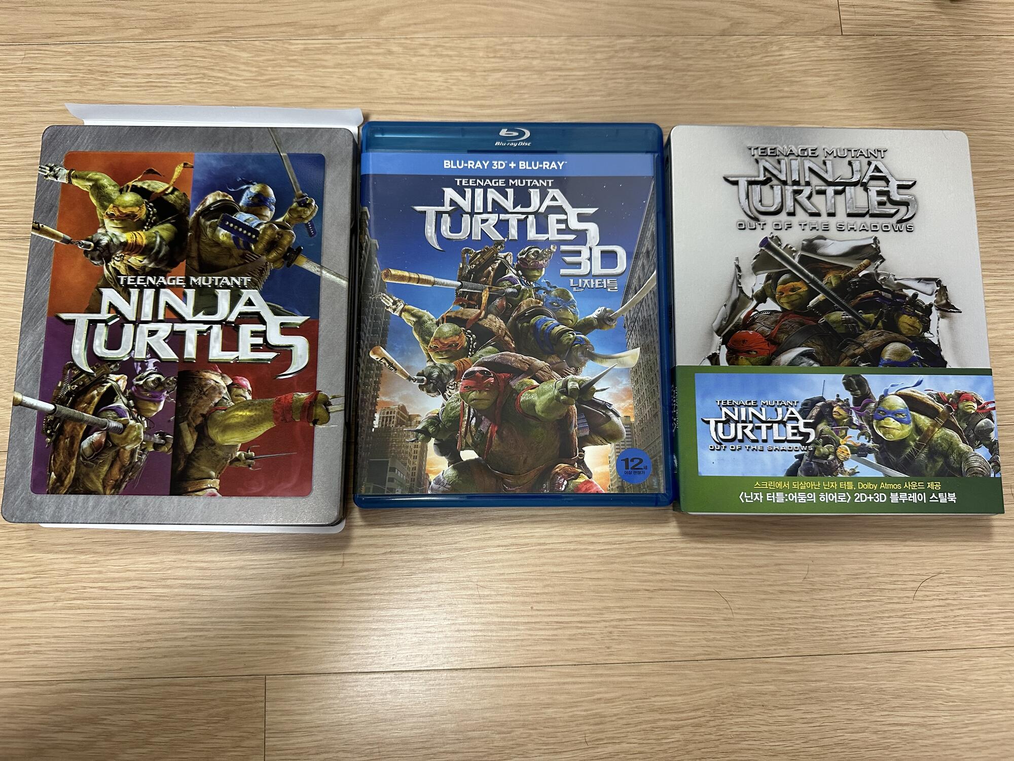 [판매완료]닌자터틀 1+2 3D+2D 판매합니다. (닌자터틀1 스틸북서비스추가드림) - DVDPrime
