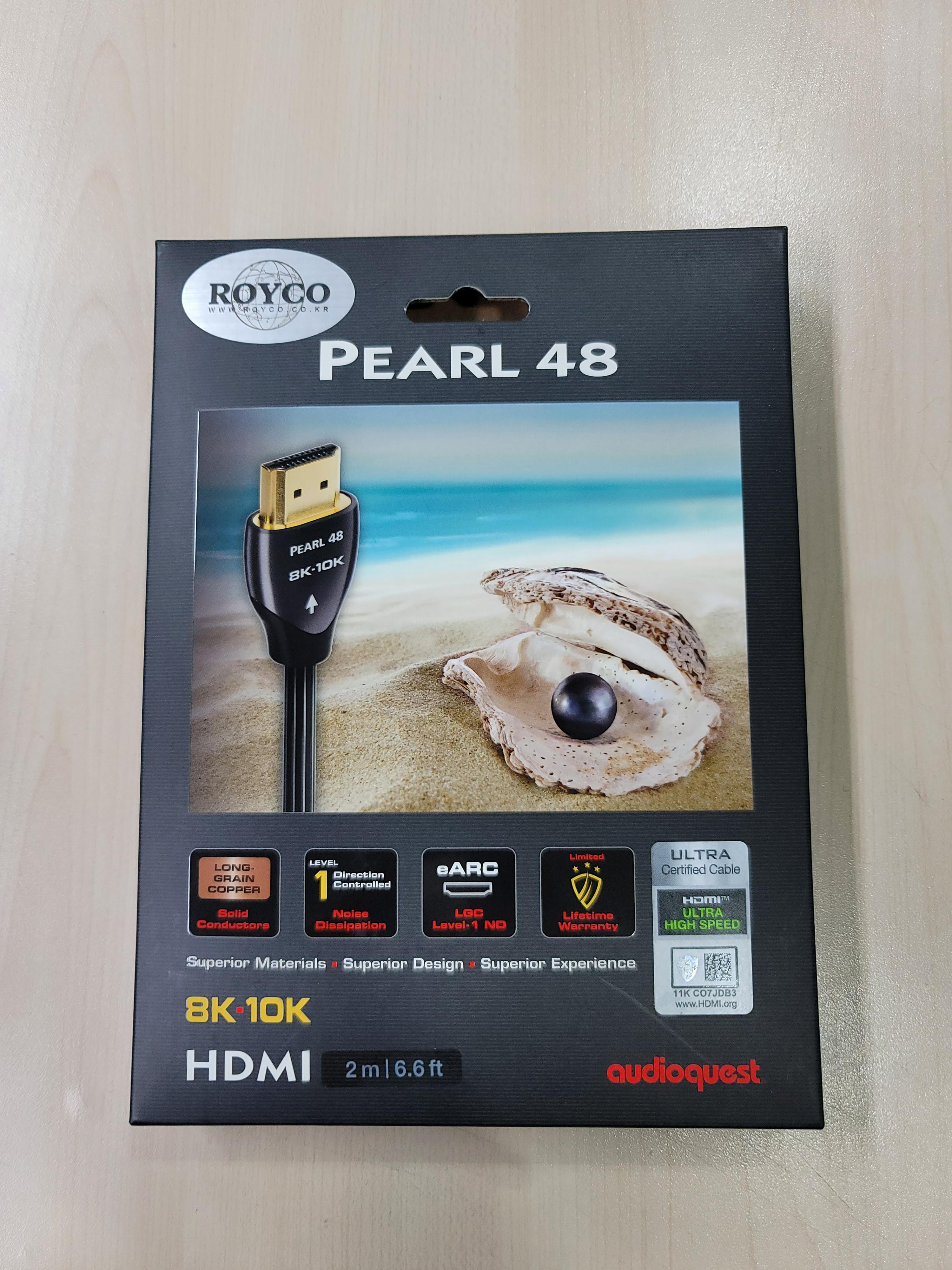 판매완료 ROYCO PEARL 48 HDMI 2.1 케이블 미개봉 - DPrime