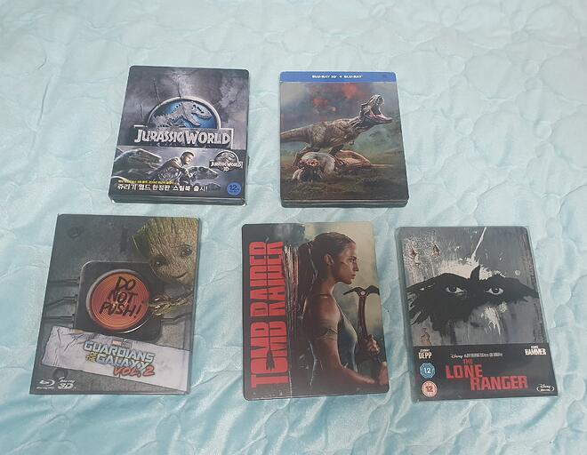 📀스틸북5개 최종8만↘ 쥬라기월드12,툼레이더,가오갤2,론레인저(2D) - DVDPrime