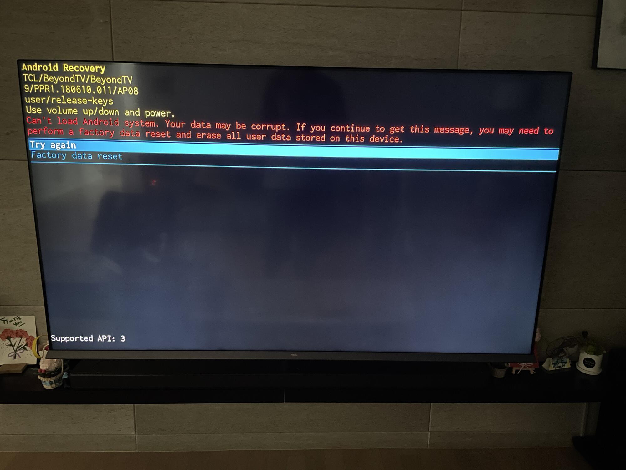tcl tv 오류 - DVDPrime