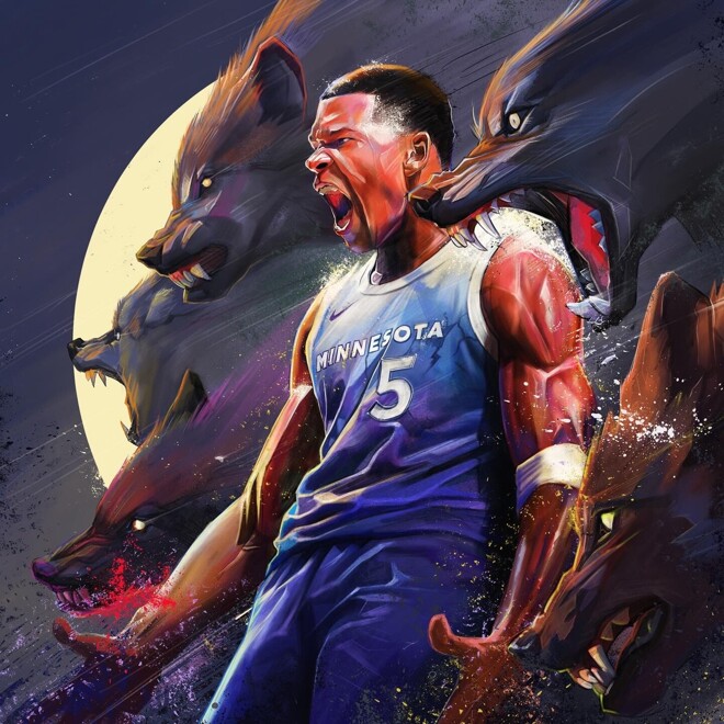 [NBA 팬아트] 앤써니 애드워즈 - MANIA