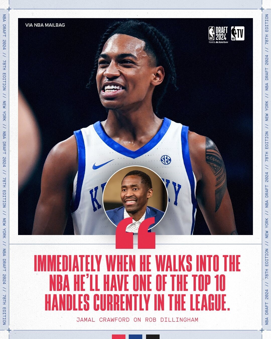 자말 크로포드: 딜링햄은 데뷔와 동시에 현 NBA Top10 핸들러다. - MANIA