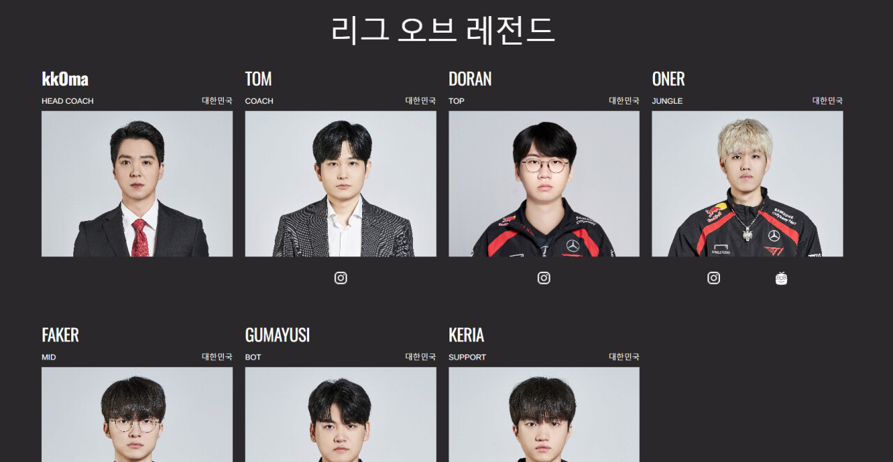 T1 공식사이트(도란 합성사진 업로드) - MANIA