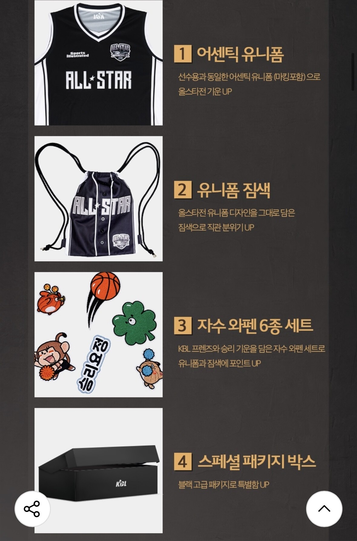 KBL 올스타 패키지 1/8 발매 - MANIA