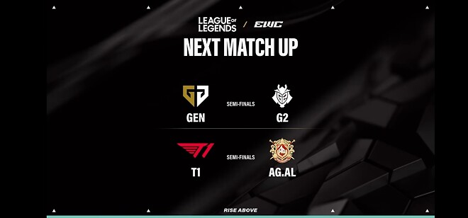 EWC 오늘의 매치업(07.19) - MANIA