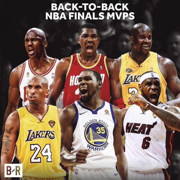 역대 FINAL 백투백 MVP 6인으로 팀을 구성한다면 이들 중 식스맨은 누가 될까요? - NBA Mania