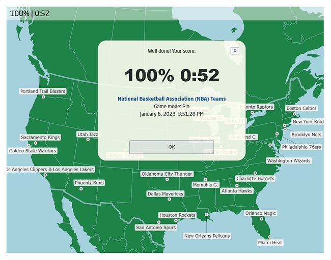 NBA 30개 팀 위치 맞추기 - MANIA