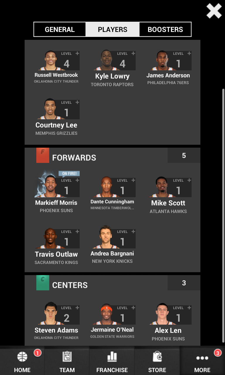 저도 초기로스터잼 - NBA Mania