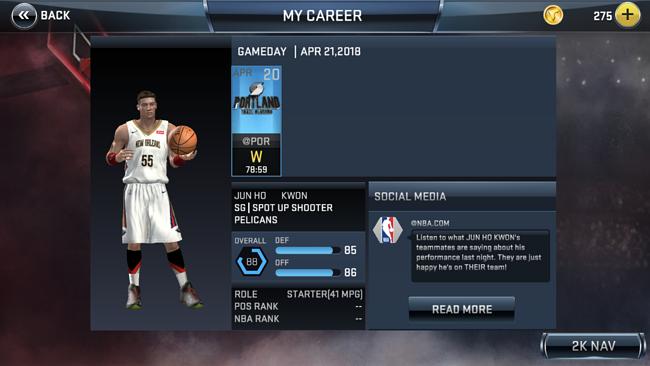 NBA 2K 18 모바일 오류 관련 질문입니다 - NBA Mania