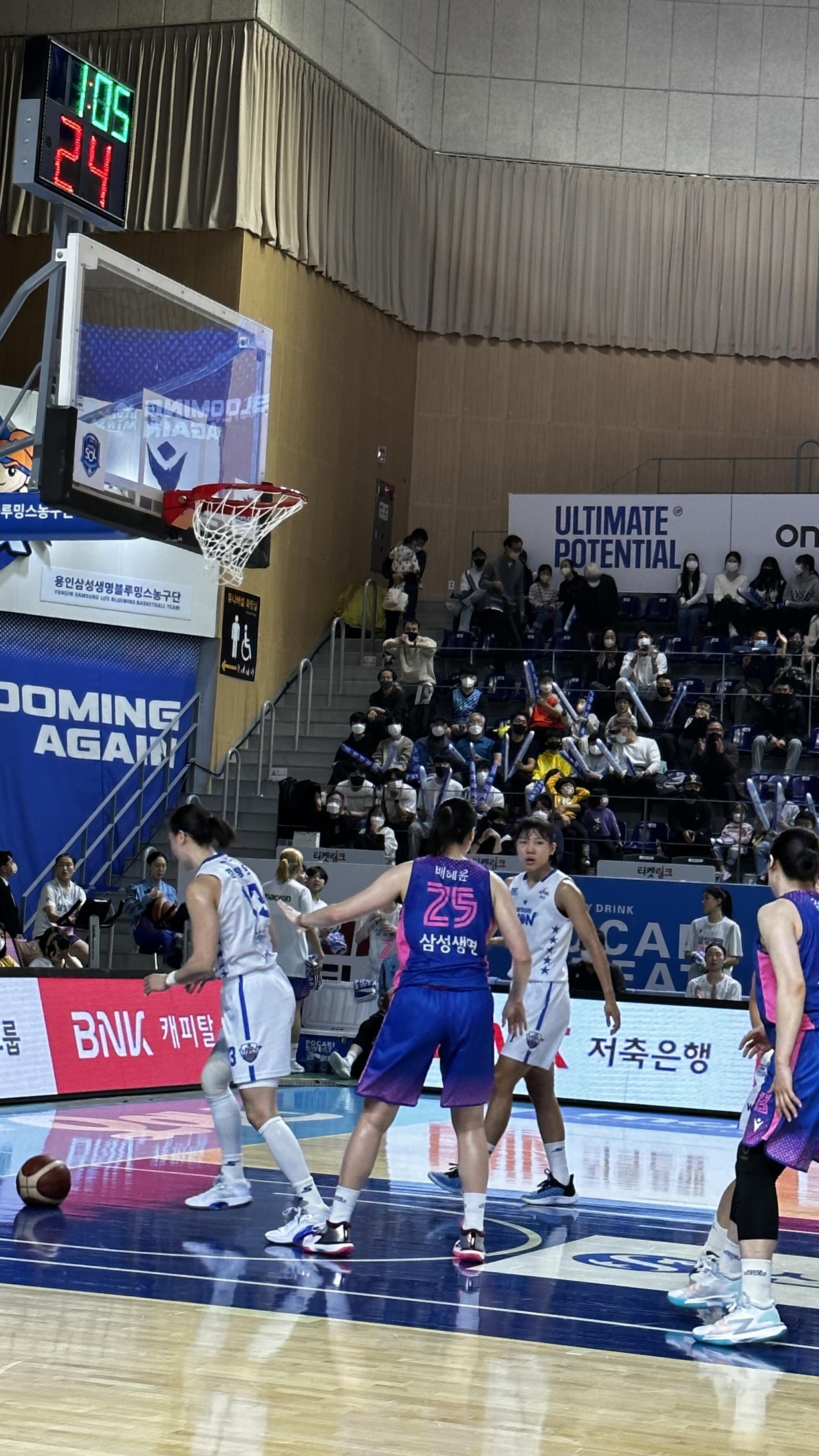 난생 처음 wkbl 직관했는데 - MANIA